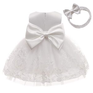 christening lace birthday christmas easter special occasion flower baby girl dress princess formal prom tutu ball gown 2t 3t white 100