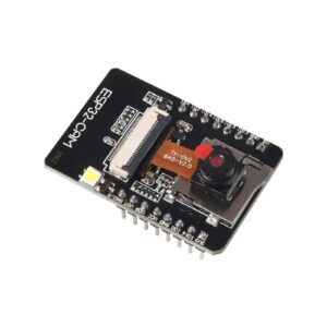 aokin esp32-cam camera module, esp32 development board wifi and bluetooth with ov2640 2mp camera for arduino, 1 pcs