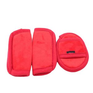 3pack seatbelt pillow car seat belt covers for kids, adjust vehicle shoulder pads safety belt protector cushion plush soft auto seat belt strap cover headrest neck support for children baby