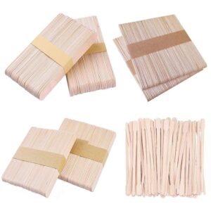 liphontcta 400 pcs wax spatulas, wooden wax applicator sticks disposable wooden waxing stick hair removal stick garden sculpture outdoor decoration