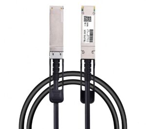 transuton 40g qsfp+ dac passive cable - 40gbase-cr4 passive direct attach copper twinax qsfp+ cable for juniper switch, 40gb/s qsfp to qsfp - fiber optic infiniband cable, 0.5-meter(1.64ft)