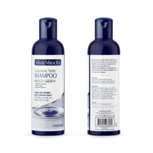 silver miracles colloidal silver shampoo with tea tree essential oils