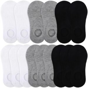 cooraby 15 pairs no show socks kids socks anti-slip low cut socks for girls boys ankle athletic socks