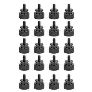 fastener, environmentfriendly 20pcs/set screw, durable for industry home electronics construction factory(black)