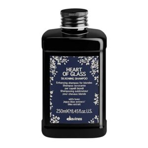 davines heart of glass silkening shampoo for blonde care, 8.45 fl. oz. (pack of 1), black