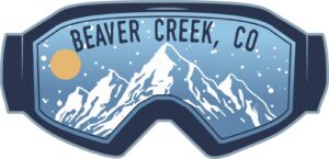 beaver creek colorado ski adventures souvenir 2 inch vinyl decal sticker goggle design