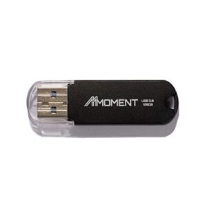 mmoment mu50 128gb single pack usb 3.0 flash drive, thumb drive for data storage, memory stick with read speed up to 110mb/s, compact size jump drive, modern matte white (128gb)