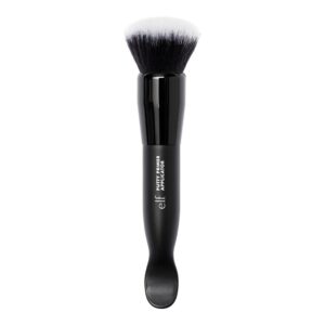 e.l.f. putty primer brush & applicator, dual-ended makeup tool for applying e.l.f. putty products, made with synthetic bristles, vegan & cruelty-free