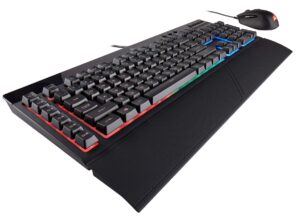 corsair gaming k55 + harpoon rgb gaming keyboard and mouse combo (renewed)