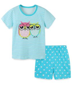 baby girls summer clothes,cotton watermelon short sleeve t-shirt and shorts outfit set raspberry 2t