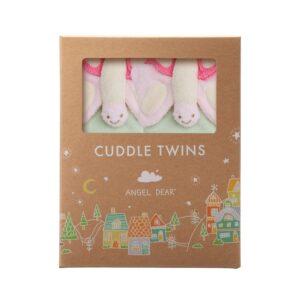 angel dear twin set 2 pcs blankies box. (green butterfly)