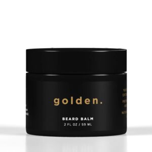 golden grooming beard oil & balm bundle for men – natural growth kit with shea butter – tame, moisturize & style your beard - beard balm 2 oz