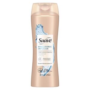 suave professionals moisturizing shampoo for dry hair hyaluronic acid long lasting hydration 12.6 oz