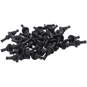 new 32 pcs rubber anti vibration mount screw pin rivet for pc case fans anti vibration - (size: other/other/black) scrw-228339