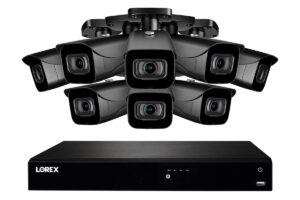 16-channel fusion nvr system with 4k (8mp) ip cameras 8 / black