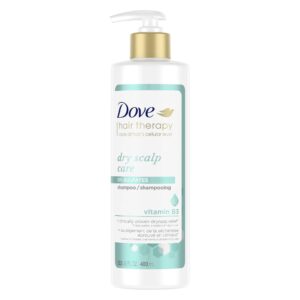 dove hair therapy shampoo for dry scalp with vitamin b3, 13.5 fl oz