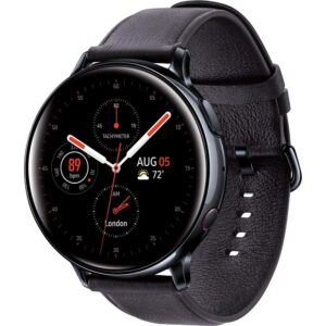 samsung galaxy watch active2 lte smartwatch (stainless steel, 44mm, black) (renewed)