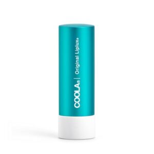 coola organic liplux lip balm and sunscreen with spf 30, dermatologist tested lip care for daily protection, vegan and gluten free, 0.15 oz