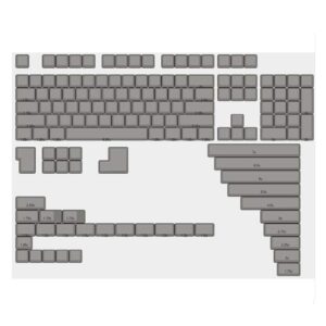 rouroumaoyi 142 keys xda blank keycaps for mechanical gaming keyboard decoration diy no backlit grey white color (color : 142 grey keycaps)