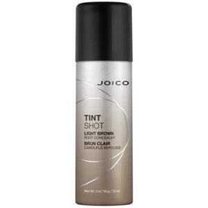 joico tint shot root concealer light brown | instantly conceal regrowth | moisture & humidity resistant | quick dry formula | paraben free | 72ml