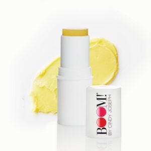 boom beauty boom stick glo: vegan hydrating skin moisturizer nourishing stick for face, neck & body, on-the-go, dewy healthy glow, goes on clear