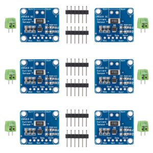 aceirmc 6pcs ina219 i2c bi-directional dc current power supply sensor breakout module compatible with arduino raspberry pi (6pcs)