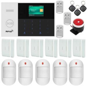 keepword wifi ip gsm tuya wireless intelligent home office security alarm burglar anti-theft system,rfid access,auto dialer,easy install