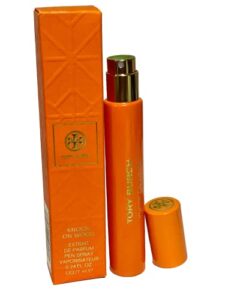 tory burch knock on wood extrait de parfum travel spray for women, .24 ounce