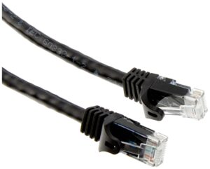 monoprice cat6 ethernet patch cable - 1 feet - black (12 pack) snagless rj45, 550mhz, utp, pure bare copper wire, 24awg - flexboot series