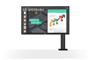 lg electronics (lgeaa) 27â€ ergo ips qhd monitor, black (27bn88q-b) (renewed)