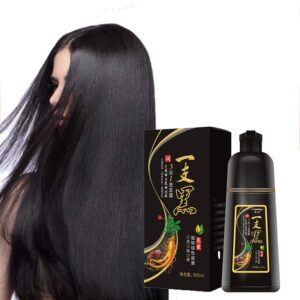 instant hair colouring shampoo, 3 in 1 black hair shampoo, instant black hair dye shampoo darkening shampoo hair growth shampoo for men women, regain colour & youth for your hair