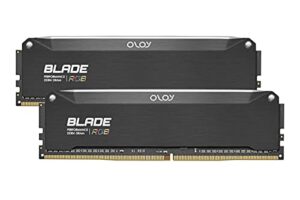 oloy ddr4 ram 16gb (2x8gb) blade aura sync rgb 3200 mhz cl16 1.35v 288-pin desktop gaming udimm (md4u0832162brkde)