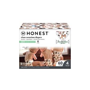 the honest company , club box , clean conscious diapers , spring seasonal - peace by peace, size 4, 60 count