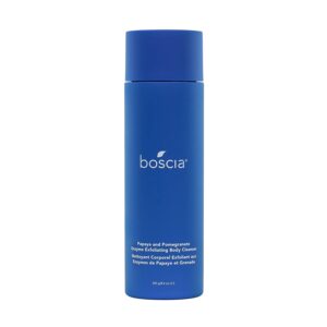 boscia papaya & pomegranate enzyme exfoliating body cleanser - vegan, cruelty-free, natural & clean skin care - body cleanser gel - for all skin types - 8.4 oz