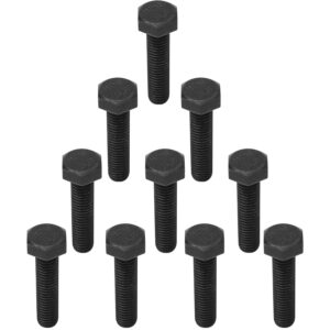 yinpecly m8x35mm hex head screw bolts fastener grade 8.8 carbon steel black 15pcs