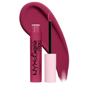 nyx professional makeup lip lingerie xxl matte liquid lipstick - stayin' juicy (deep magenta)