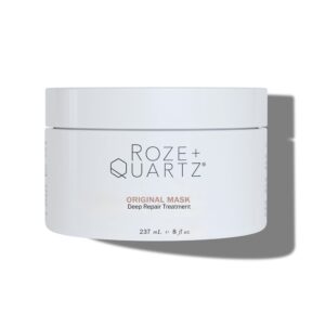 roze + quartz® original hair mask • deep conditioning hair treatment for dry damaged hair (8 fl oz)