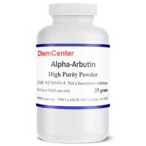 chemcenter alpha arbutin, high purity, powder, 25 grams