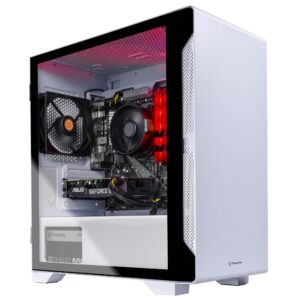 thermaltake glacier 160 gaming pc (amd ryzen 5 3600, gtx 1660 super, 16gb rgb 3000mhz ddr4 toughram rgb memory, 500gb ssd, wifi, win 10 home) gaming desktop computer s1wt-b450-g16-lcs