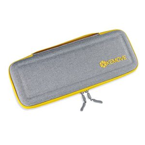 kemove 61 key keyboard case hard eva keyboard sleeve travel case protective pouch, mechanical keyboard storage carrying case compatible with 60% gaming keyboard