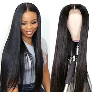 dachic 210% density 13x4 hd 30 inch lace front wigs human hair pre plucked straight human hair wigs for black women glueless frontal wigs human hair pre plucked free part with baby hair