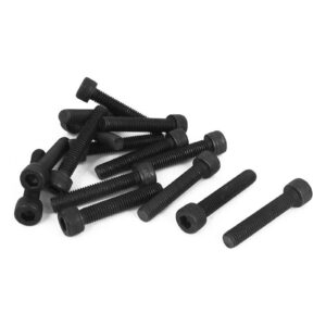 10 pcs m8-1.25 x 40mm hex socket head cap screws, 12.9 grade alloy steel, allen socket drive, black oxide finish, machine thread，full thread （10 pcs m8-1.25 x 40mm）