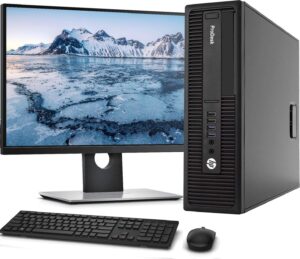 hp 600 g2 sff computer desktop pc, intel core i5-6500 3.2ghz processor, 32gb ram, 2tb ssd,wireless keyboard & mouse, wifi | bluetooth, hp 23.8 lcd monitor, windows 10 pro (renewed)