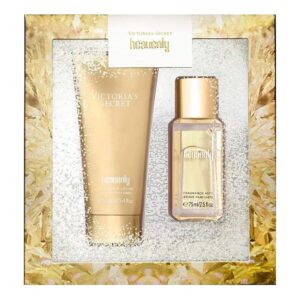 victoria's secret heavenly fragrance mist and velet cream body lotion 2-piece gift set for women