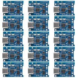 15pcs 5v 1a tp4056 charging module type-c usb 18650 lithium battery charger board with protection (type-c usb)