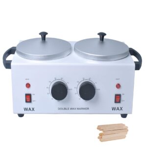 electric wax warmer machine for hair removal professional heater pot facial skin care depilatory machine body hair spa removal facial adjustable temperature aluminum 100 removal wooden craft sticks