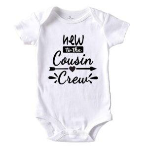 azzwnee new cousin crew baby boy clothes unisex funny baby girl baby bodysuit white 0-3 months