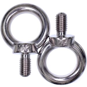 stainless steel machinery shoulder lifting eye bolt (m12, 2 items)