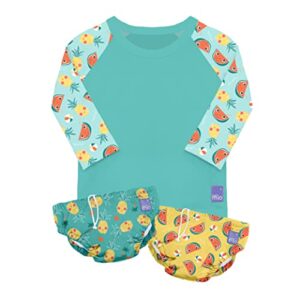 bambino mio swim set, tropical, medium (6-12 months)