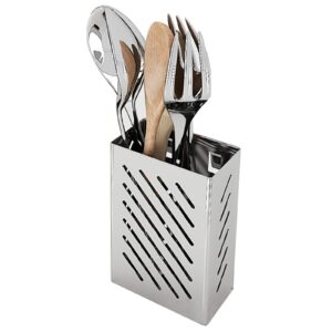 wall mounted knife block without knives - 304 stainless steel kitchen univesal knife holder with utensil cage - installation without drilling (size : c)